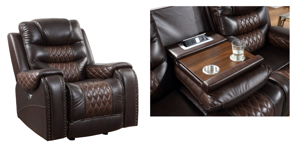 HARLEY TOP GRAIN LEATHER 3 PC RECLINING SET By HH AVAILABLE IN HOUSTON ...