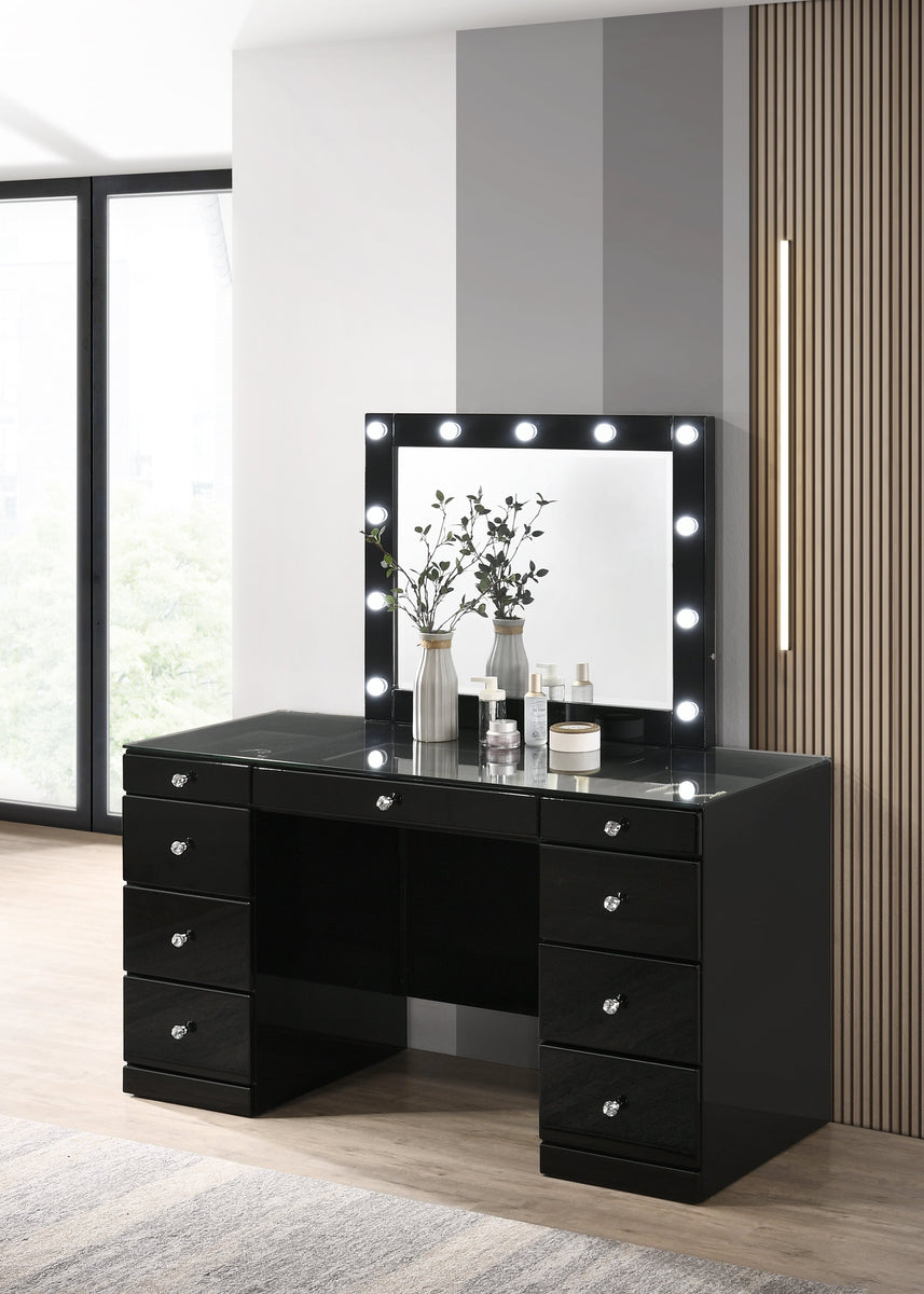 AVERY BLACK VANITY W/ TOP BY CROWNMARK AVAILABLE IN HOUSTON, DALLAS, SAN ANTONIO, & AUSTIN SKU ...